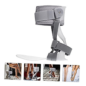 LALAFINA Foot Valgus Immobilizer Plantar Fasciitis Splint White Stand Adjustable Stand Feet Drop Brace Leg Brace for Men Plantar Fasciitis Night Splint Pvc White Foot Valgus Corrector Tool