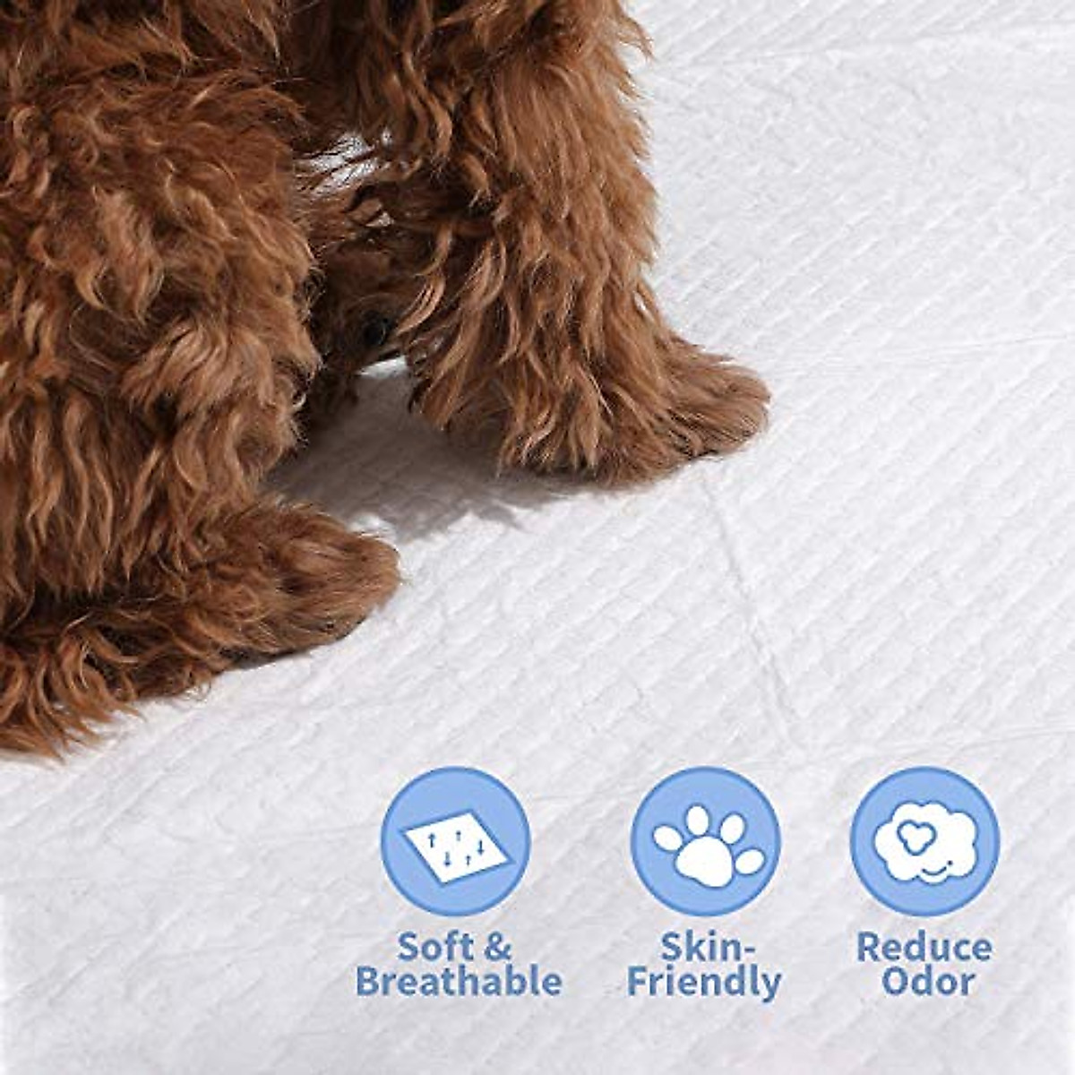 BinetGo Puppy Pads Disposable Puppy Training Pads 13" x 18" -100 Count Puppy Pads | Premium Puppy Potty Training Pads，Potty Pads Bed Pads, Underpads Ultra Absorbent Incontinence Pet Training Pads