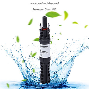 Solar PV Connector IP67 Waterproof Dustproof High Temperature Resistance, DC1500V for Photovoltaic Panels (7A)