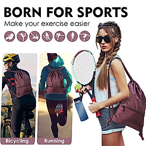 GAENMESN Drawstring Backpack Sport Gym Bag Backpack Bag Basketball Bag Leisure Hiking Yoga Dance Bag Travel Camping Team Work Bag
