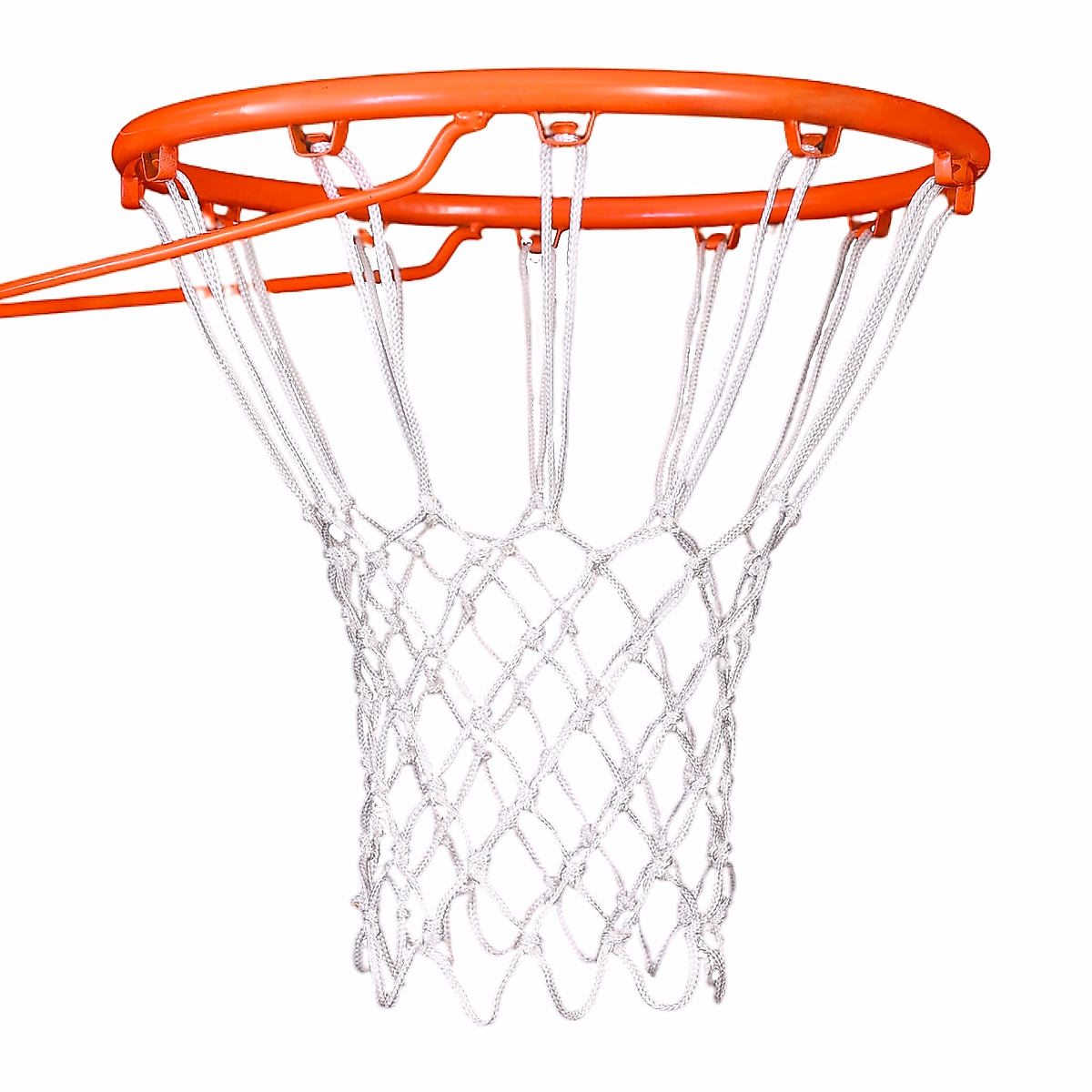 Basketball Net Outdoor, Upgrade Heavy Duty Basketball Net Replacement - Professional All-Weather Anti Whip, Fits Standard Indoor or Outdoor Standard Rim - 12 Loops (White)