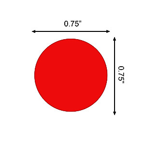 Blesstur 1050 PCS Dot Stickers- Circle Stickers, 10 Color Style Colorful Round Coding Label Sticker for Office,Student Classroom , 0.75 inches , 70 Labels per Sheet