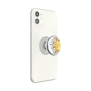 PopSockets Plant-Based Phone Grip with Expanding Kickstand, Eco-Friendly PopSockets for Phone - Translucent Sun and Moon