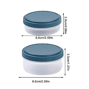 KKwercv Salad Dressing Containers, Small Condiment Containers with Leakproof Lids, Salad Dressing Container to Go, Reusable Sauce Containers, Food Cups for Lunch Picnic Travel