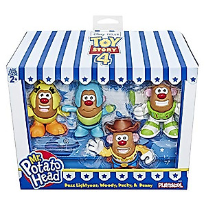 Potato Head Mr Disney/Pixar Toy Story Mini 4 Pack Buzz, Woody, Ducky, Bunny Figures Toy for Kids Ages 2 & Up (E3065)