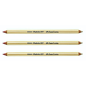 Faber-Castell Eraser Pencil - Perfection art eraser pencils for drawing, artist supplies, Dual function for erasing Ink and colored pencils - 3 Pack