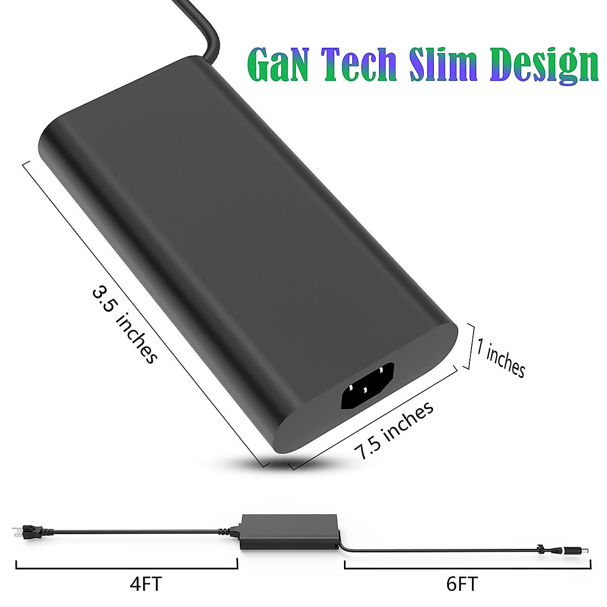 Slim 330W 16.92A 19.5V AC Laptop Charger for DELL Alienware M17 M18X X17 X51 Area-51m G15 G16 5530 7630 7620 DA330PM190 LA330PM190 DA330PM111 LA330PM160 Power Supply Adapter Cord