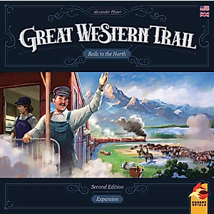 Great Western Trail 2nd Edition Rails to The North Board Game Expansion - New Adventures Await! Strategy Game for Kids & Adults, Ages 12+, 1-4 Players, 75-150 Min Playtime Made by Eggertspiele