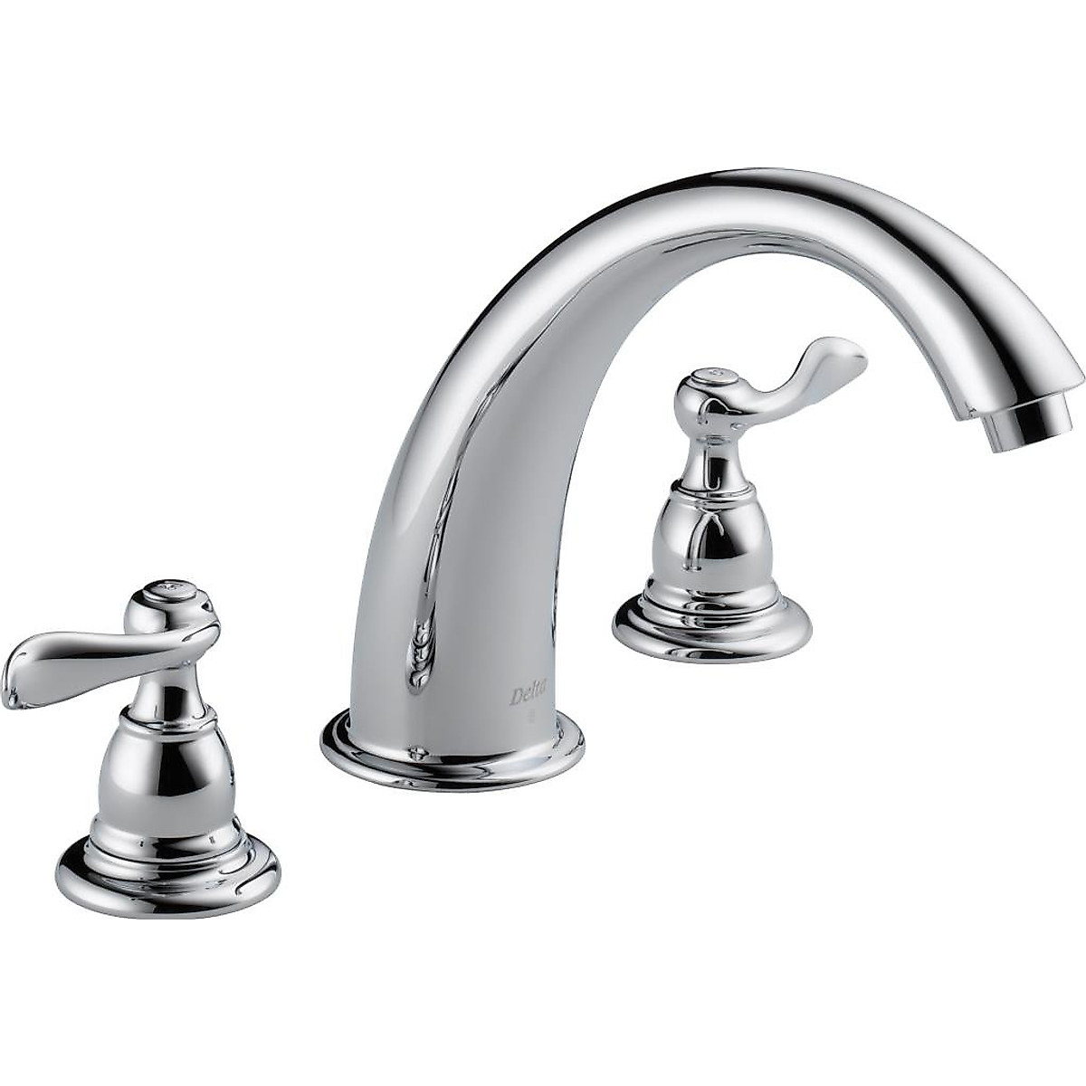 Delta Faucet Windemere 2-Handle Widespread Roman Tub Faucet Trim Kit, Deck-Mount, Chrome BT2796 (Valve Not Included), 6.50" x 11.00" x 11.00"