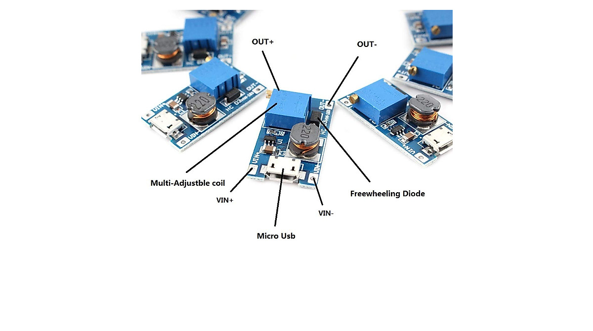 Eiechip DC to DC Step Up Converter - 10 Pack