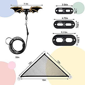 3 Pack Leather Wing Lizard Harness with Bearded Dragon Flying Decoration,2 Pack Bearded Dragon Hammock,Bearded Dragon Outfits Adjustable Leash Bearded Dragon Accessories