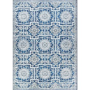 Couristan Pasha Sari Area Rug, 8' x 10', Sapphire Blue