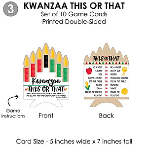 Big Dot of Happiness Happy Kwanzaa - 4 African Heritage Holiday Games - 10 Cards Each - Gamerific Bundle