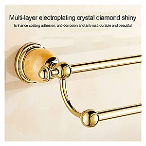 Towel BAR Rack Towel Rail for Bathroom,European-Style Double-Bar Hand Towel Holder,Bath Hand Towel Holder,Bathroom Double Rack,Antique Hanging Towel Bar/56Cm (Color : 66cm, Size : Christmas Reindeer