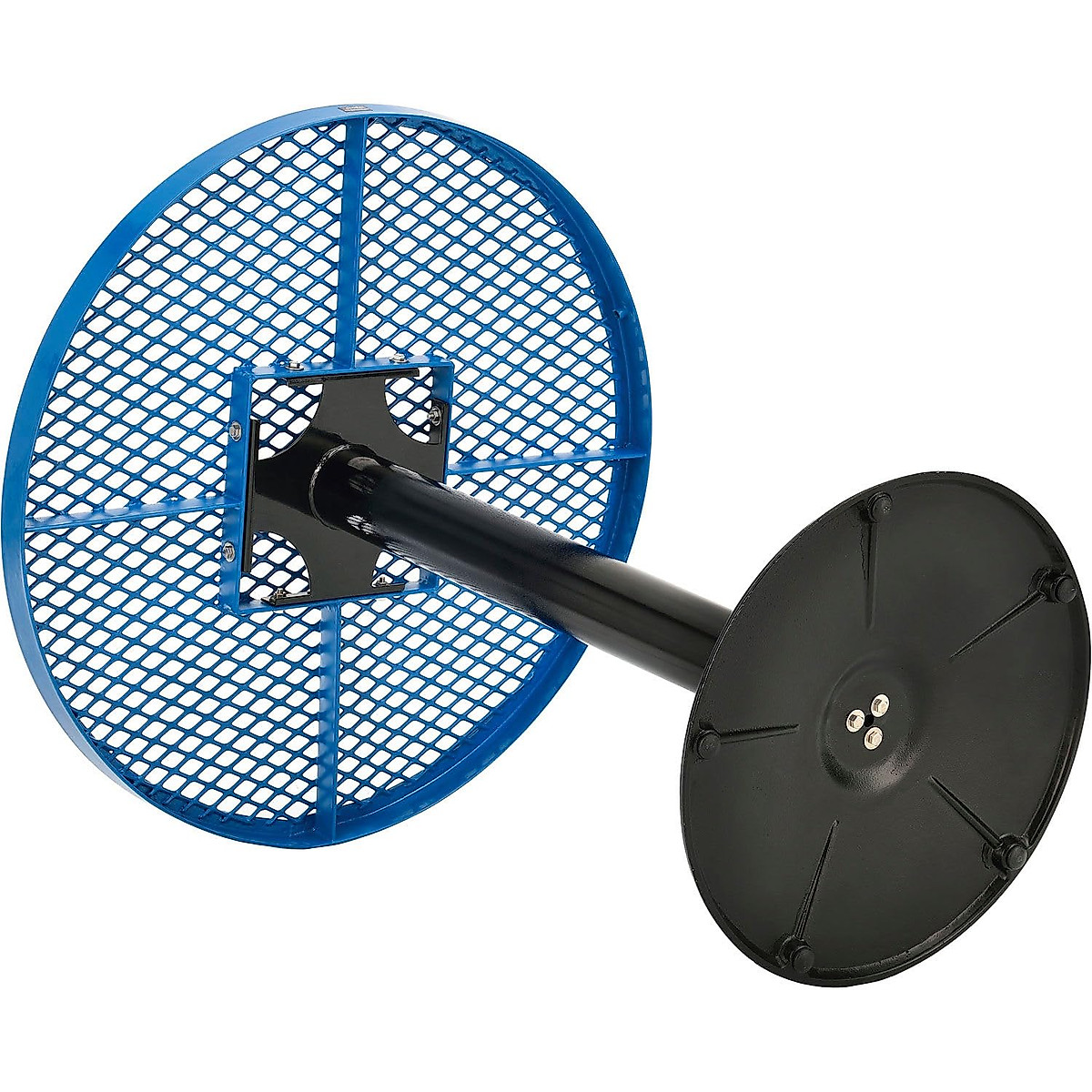 Global Industrial 36" Round Outdoor Bar Height Table with Pedestal Base, 42" H, Blue