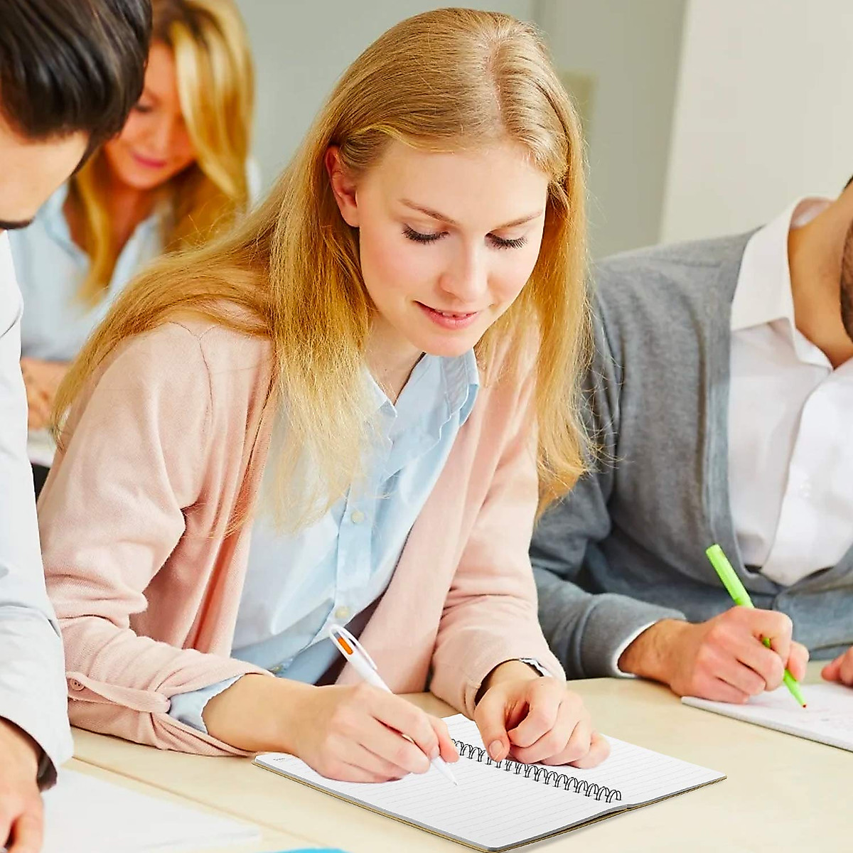 Rocutus Spiral Notebook,8 Pack Spiral Notebooks Small Notebooks Spiral Bound Notebooks Study Book College Notebooks, Subject Notebooks Planner Notebooks (8.2" x 5.5")