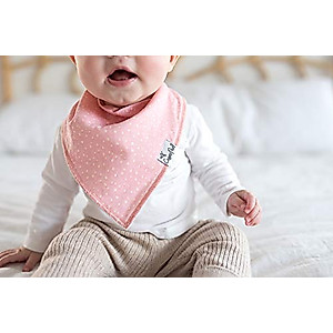 Copper Pearl Baby Bandana Drool Bibs for Drooling and Teething 6 Pack Gift Set For Girls “Sunny Set