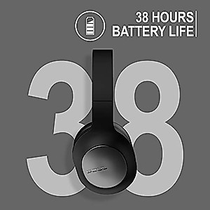 Soul Emotion Max - Over-Ear Active Noise Cancelling Headphones with Crystal Clear Calls Multipoint Connection,60H Playtime, USB-C Quick Charging, Hi-Res Audio, Deep Bass, for Travel,Sport, Gym (BLACK)