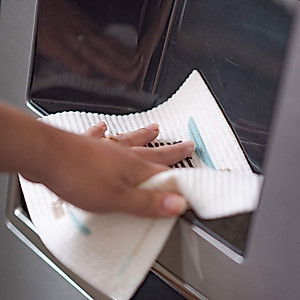SWEDEdishcloths Swedish Dishcloth Set of 3 Each Swedish Dishcloths - Colorado Dog Paw | Eco Friendly Cleaning Absorbent Cloth Eco Friendly Cleaing Supplies Eco Friendly Cleaning Wipes