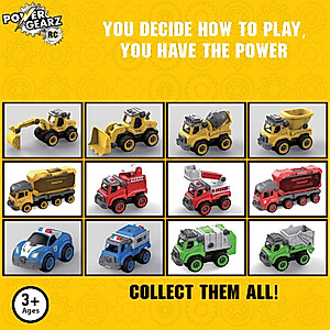 Flybar Remote Control Take Apart Dump Truck – Take Apart Toys with Electric Drill - DIY Assembly with Realistic Sounds, Age 3 and Up – by Power Gearz