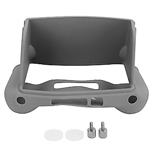 Drone Controller Silicone Cover, Precise Hole Anti Scratch Anti Drop Drone Controller Shading Hood Anti Deformation 3 Sides Blackout for Outdoor Shooting(Gray)