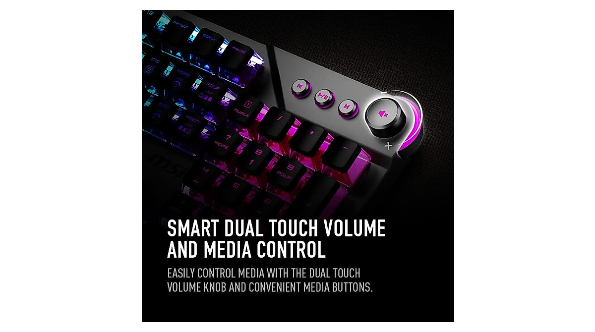 MSI Vigor GK71 Sonic Blue RGB Gaming Keyboard | Fast Response