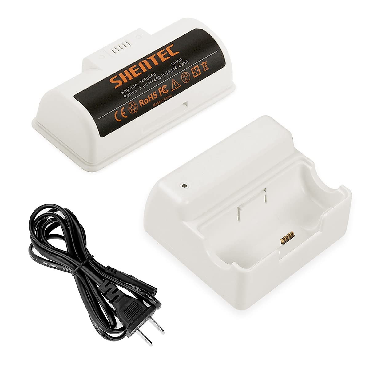 Shentec 3.6V 4000mAh Replacement Battery Compatible with iRobot Braava Jet 240 Floor Mopping Robots, Li-ion Battery with a Charger