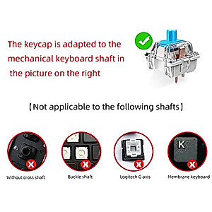 Mirai Past Cat Keycap Esc keycaps DIY Personality Custom Cartoon Anime Keycap Replacement Bottom Backlit Keycaps Gift for Mechanical Keyboard KeyCap OEM R4 Height (Transparent) (Grey), 3.5x3.5x2cm