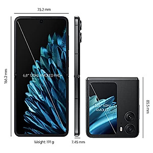 OPPO Find N2 Flip Dual-SIM 256GB ROM + 8GB RAM (GSM only | No CDMA) Factory Unlocked 5G Smartphone (Astral Black) - International Version