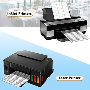 Rhyqabo 1" X 2-5/8" Address Labels Sticker,900 Labels Mailing Labels,for Laser and Inkjet Printers,Return Address Labels 8.5" × 11" White 30 Sheet,Strong Adhesive