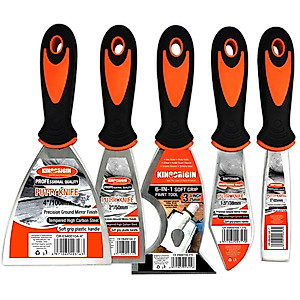 5 Piece Premium Stainless Steel,home tool kit,home repair tools,tool set,tool kit,multi-use,paint scraper,putty knife,paint scraper set,tools,hand tools,tools