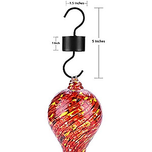Hummingbird Feeder Ant Moat, Hummingbird and Oriole Feeder Hanging Ant Guard, Feeder Accessory Hooks - 2 Packs