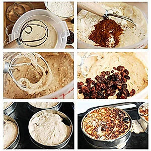 2 Pack LARGE 13.5" Premium Original Danish Dough Whisk Dutch Bread Whisk- Stainless Steel Dutch Style Bread Dough Hand Mixer Wooden Handle Artisian Blender