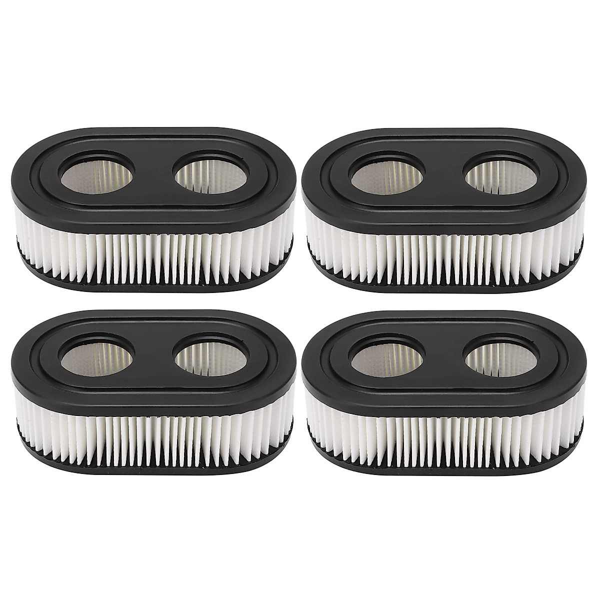 4PCS Air Filter Lawn Mower Filter Replacement Air Cleaner Cartridge Filter Rubber 798452 593260 for 500EX 550EX 625E 675 625EX 675EX 675EXI 725EXI 09P000 09P702