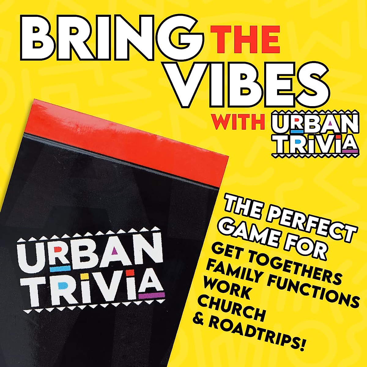 Urban Trivia Game - Black Card Game for The Culture! Fun Trivia on Black TV, Movies, Music, Sports, & Growing Up Black! Great Trivia for Adult Game Nights and Family Gatherings.