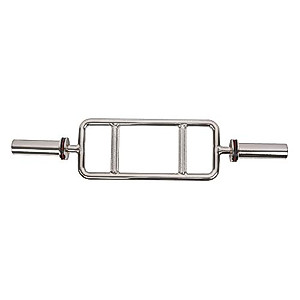 Sunny Health & Fitness 34" Olympic Triceps Bar with Ring Collars, Small