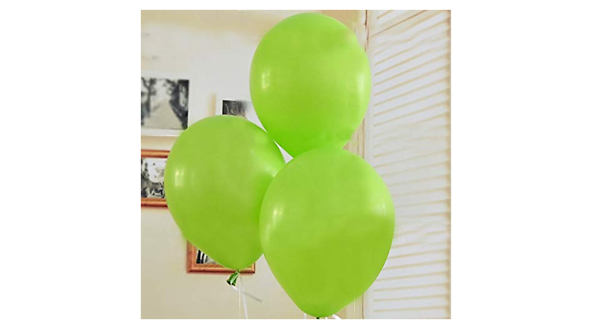 Lime Latex Balloons - 100pcs for Any Party Theme
