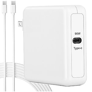 MacBook USB C Charger for MacBook Air/MacBook Pro/Mac Charger USB C Laptop Chargers, 96W Mac Book Pro Charger Block, USBC Computer Power Adapter, Included Type C Cable