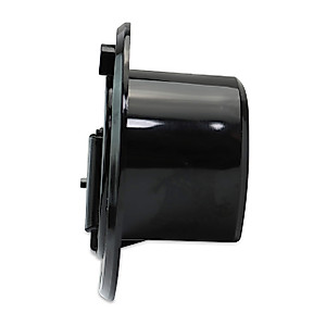 RV Camper Trailer Motorhome Power Cord Hatch Electrical Access Door Black (Black-6B)