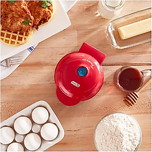 Mini Waffle Maker - Red
