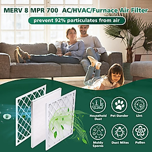 UBeesize Reusable Air Filter 14x20x1(9-Pack), MERV 8 MPR 700 AC/HVAC Furnace Air Filters,Deep Pleated Air Cleaner,1x Reusable Plastic Frame+9 x Filter Replacements,Breathe Fresher Home And Office