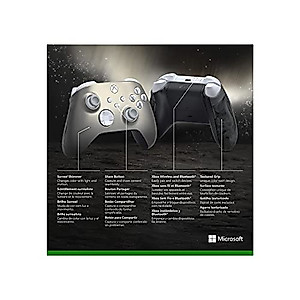 Microsoft Xbox Wireless Controller Lunar Shift - Wireless & Bluetooth Connectivity - New Hybrid D-Pad - New Share Button - Featuring Textured Grip - Easily Pair & Switch Between Devices
