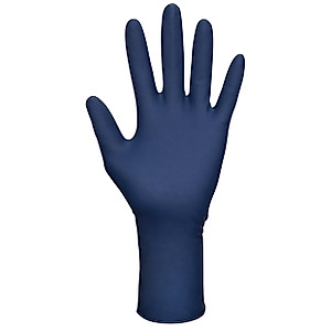 SAS Safety 6604 Thickster X-Large Textured Exam Grade Latex Gloves, Blue
