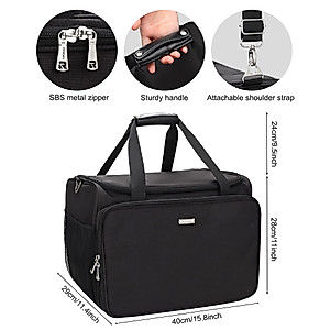 MONSTINA Professional Hairdressing Bag,Hairstylist Travel Bag,Cosmetics Beauty Hairdresser Bag with Shoulder Strap,Hair Makeup Salon Organizer Bag for Barber Insulation Material