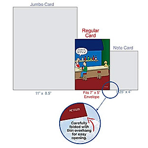 NobleWorks - 1 Funny Animal Card for Birthdays - Pet Cat and Dog Humor, Birthday Notecard with Envelope - Dog Customer C3672BDG