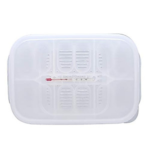 Valentine's Day PresentAndraw Durable Transparent Reptile Incubation Box, Plastic Lizards Breeding Incubator Tray Reptiles Eggs Incubator, Other Reptiles Lizard for Hatching Gecko