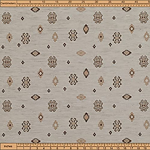 Kilim Pattern Upholstery Fabric Kilim Bohemian Boho Tapestry Tribal Southwestern Turkish Persian Moroccan Mexican Ethnic Fabric by The Yard Meter (2 Yard)