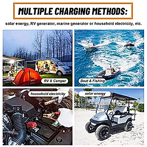 12V Lithium Battery-50Ah Lithium Phosphate Iron LiFePO4 Deep Cycle Battery,50A BMS,4000+ Cycles,Perfect for RV,Trolling Motor,Home Storage,Solar Power System and Outdoor Camping