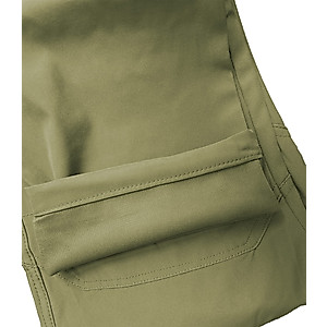 YAXHWIV Men's Flex Ripstop Tactical Pants Lightweight Hiking Casual Cargo Pants for Men with Multi Pockets Water Resistant(No Belt)