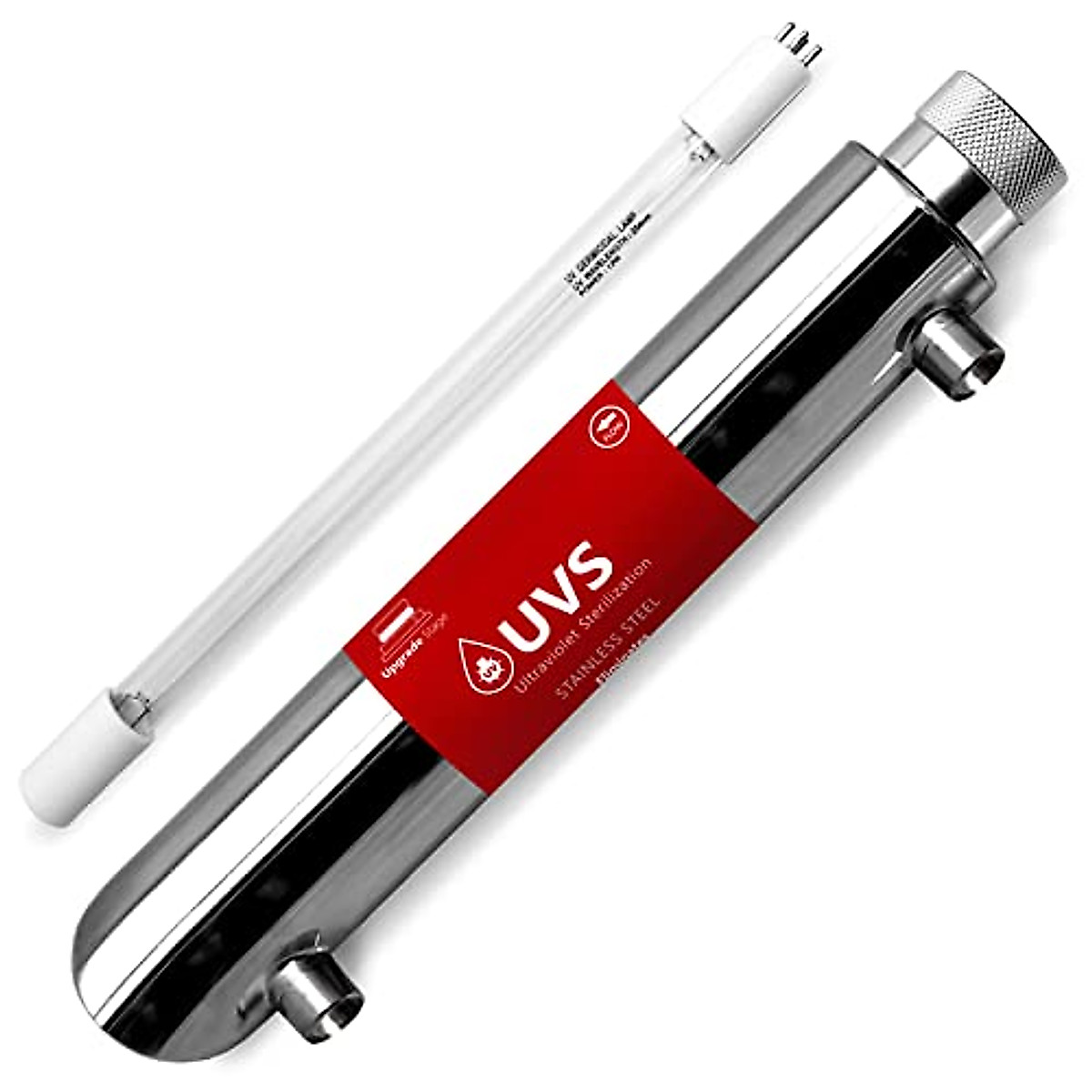 Express Water – UV Water Filter Replacement – UV Water System – 12 Inch UV Light Housing with 10 inch Bulb – Under Sink and Reverse Osmosis System